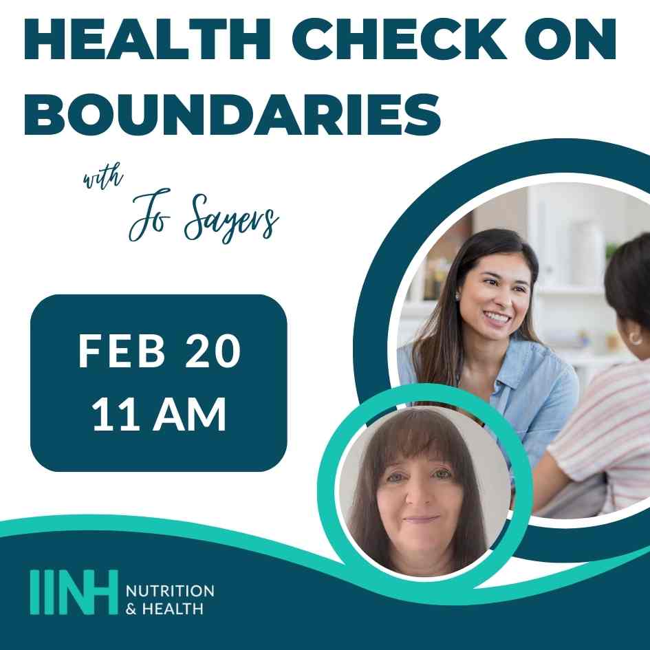 Health Check on Boundaries • IINH
